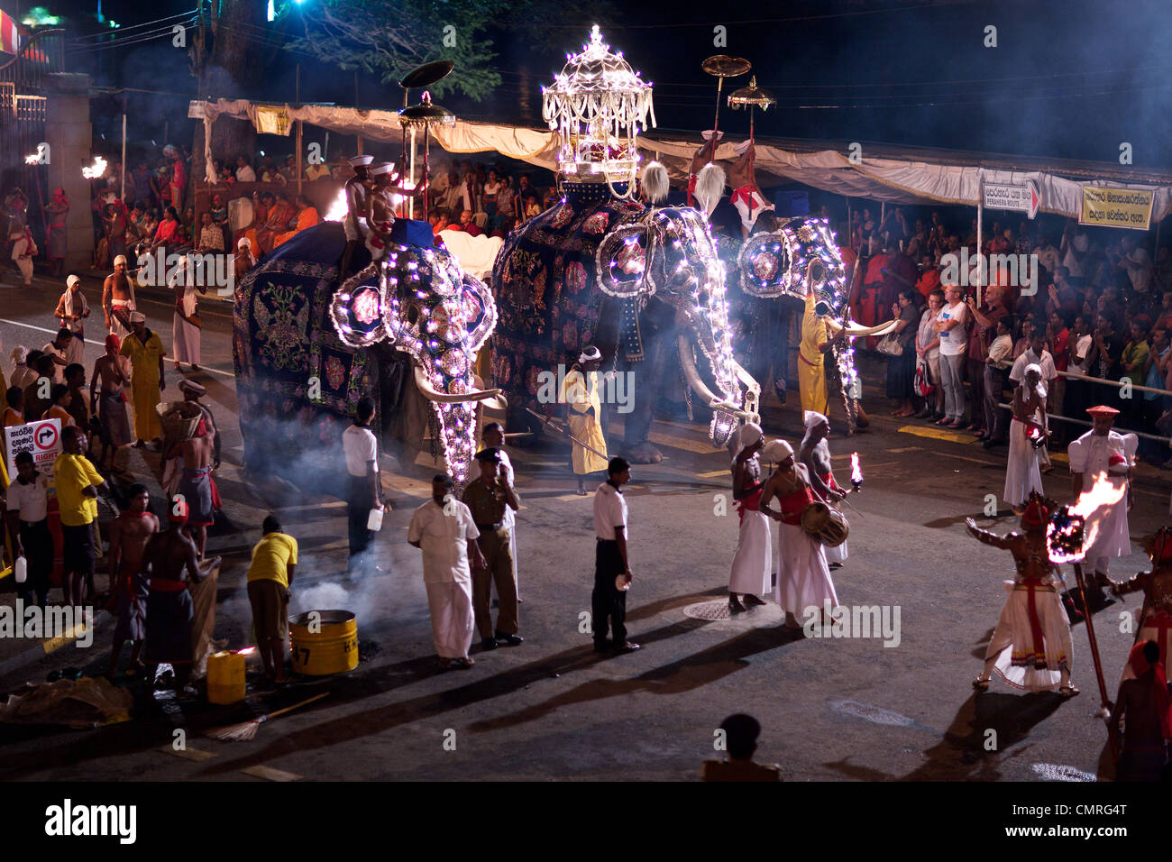 The start of the annual Esala Perahera festival and procession, Kandy ...