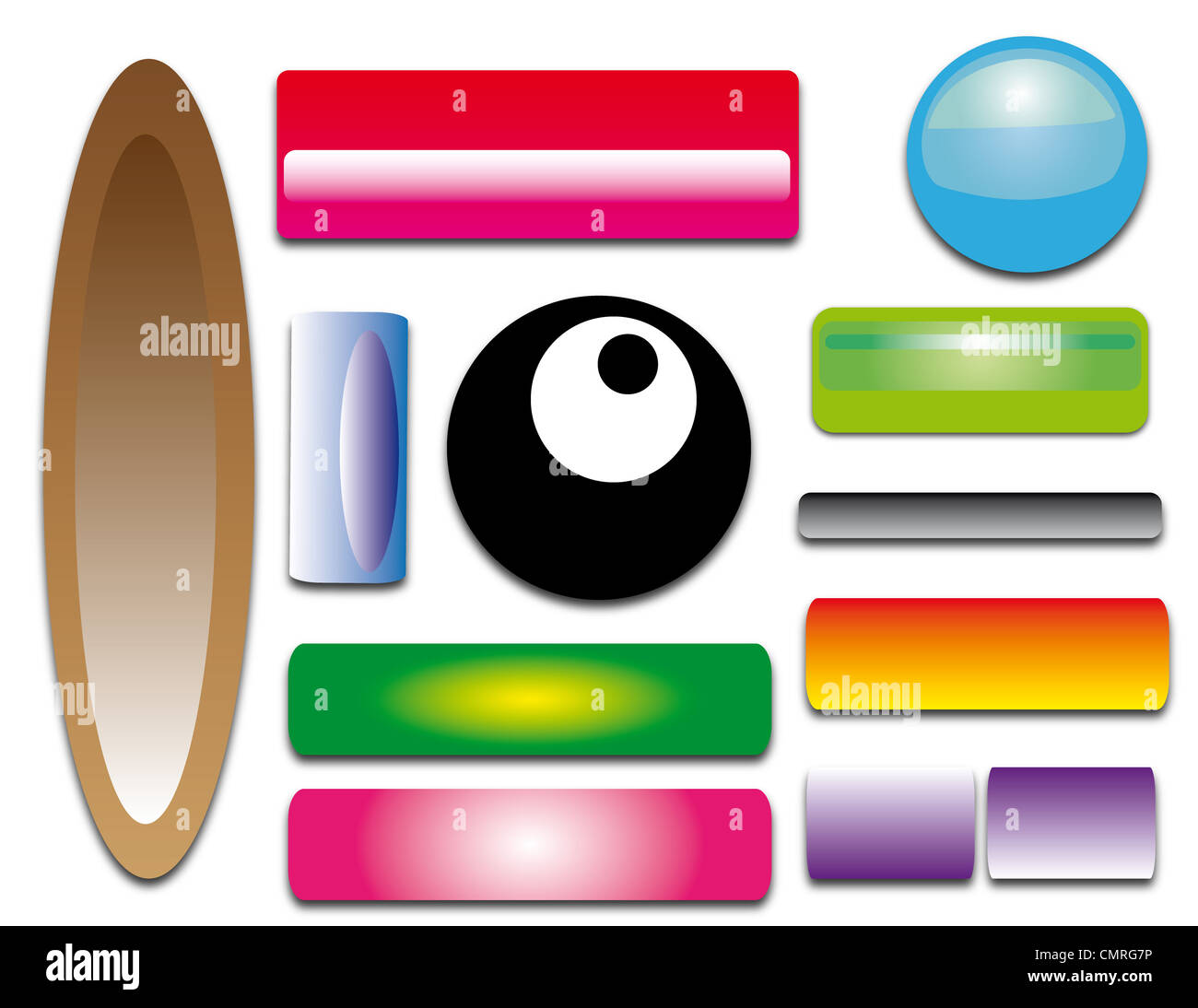 Internet website buttons icons hi-res stock photography and images - Alamy