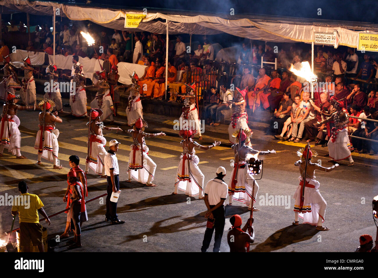 The start of the annual Esala Perahera festival and procession, Kandy ...