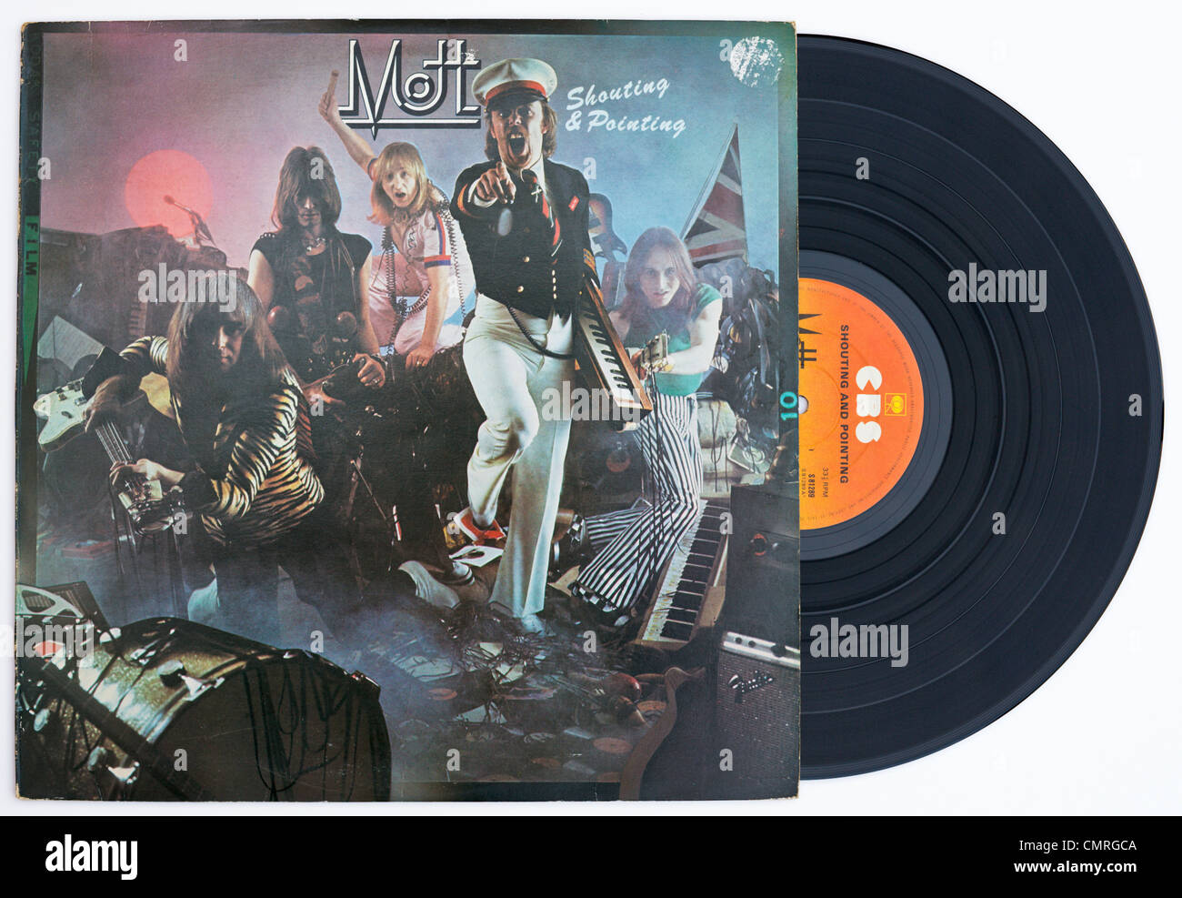 British rock band MOTT Shouting and Pointing vinyl album cover released ...
