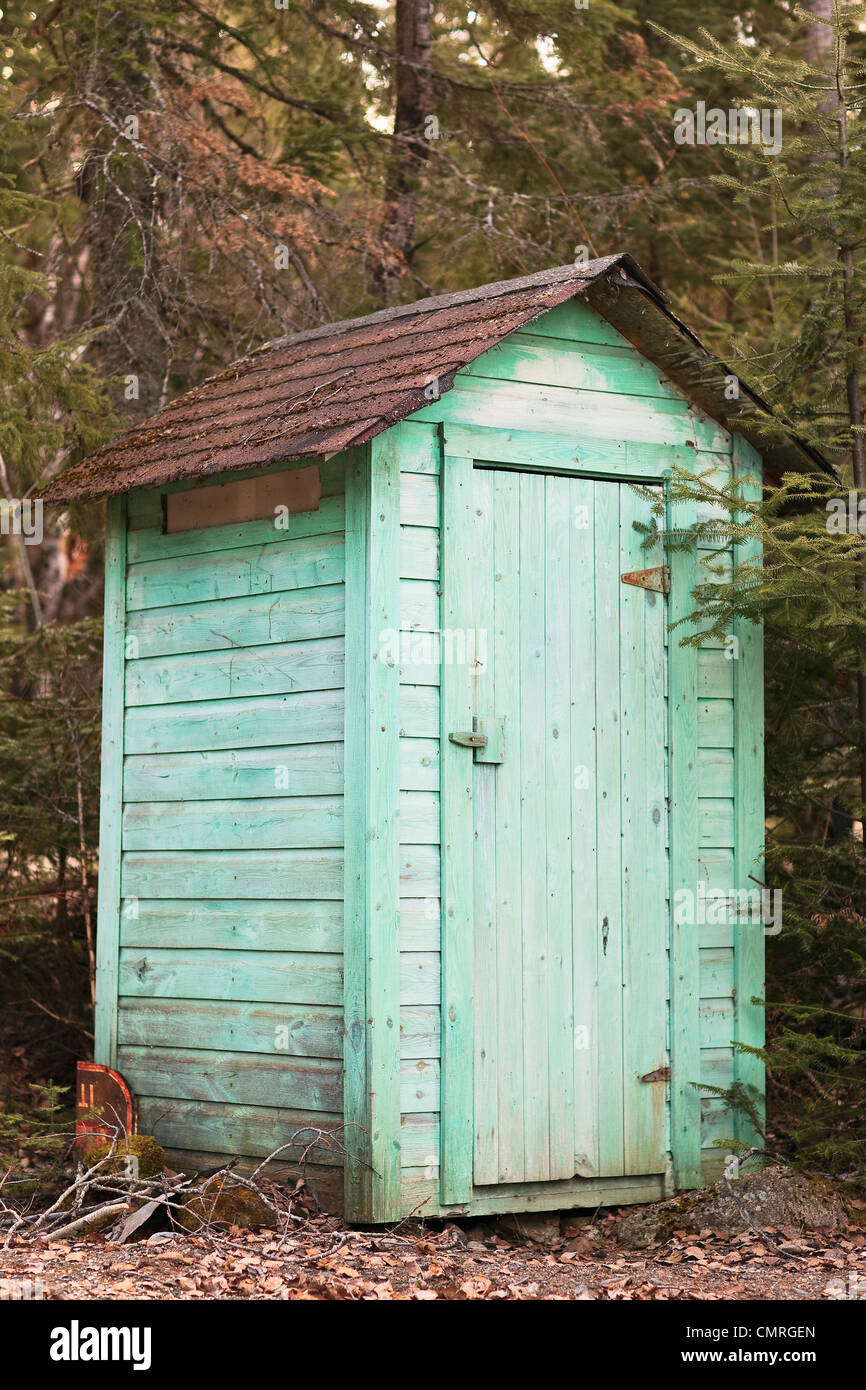 Outhouse near Trout Lake, Ontario Stock Photo - Alamy