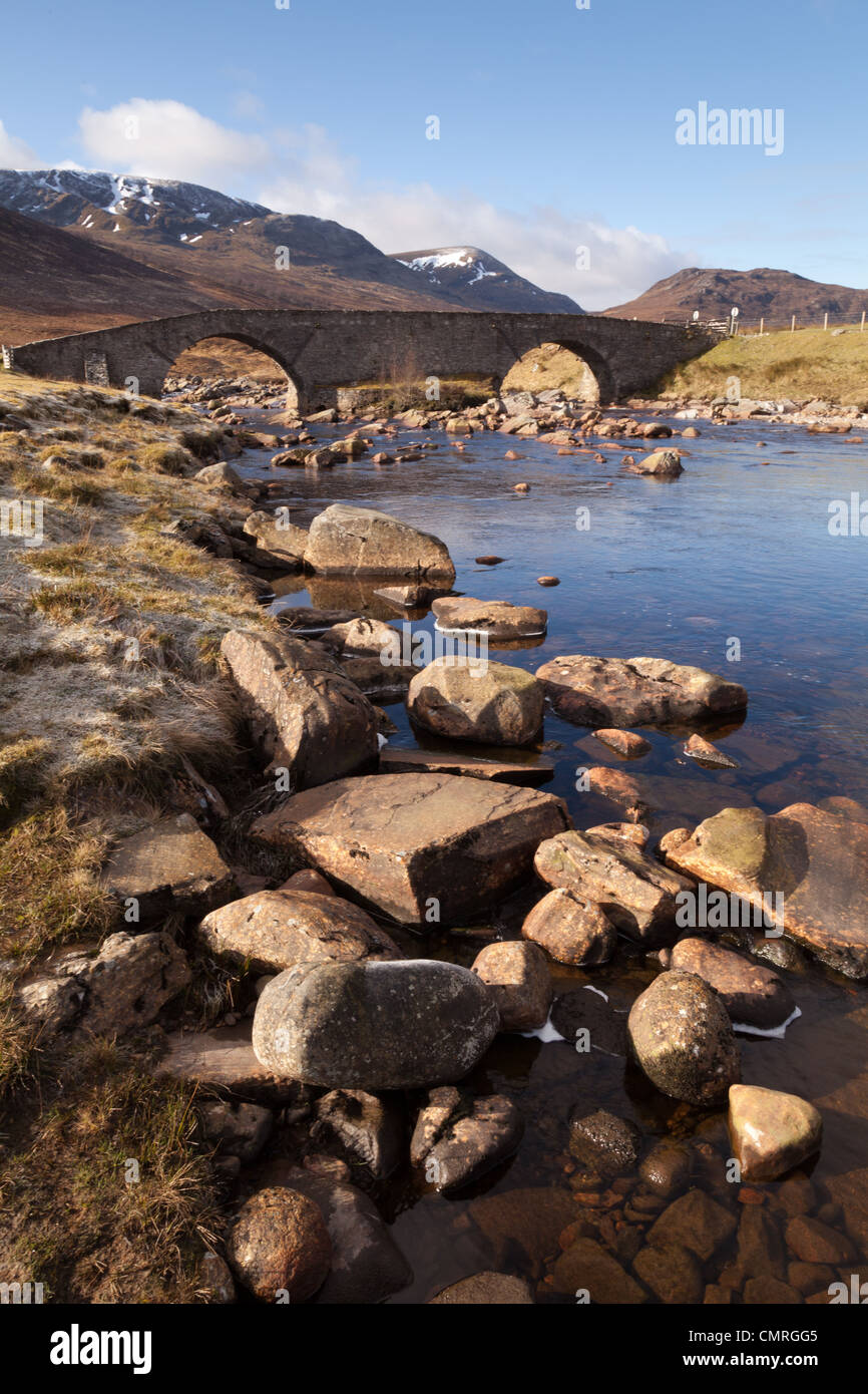 General Wade's bridge and the river Spey at Garva in the Scottish ...