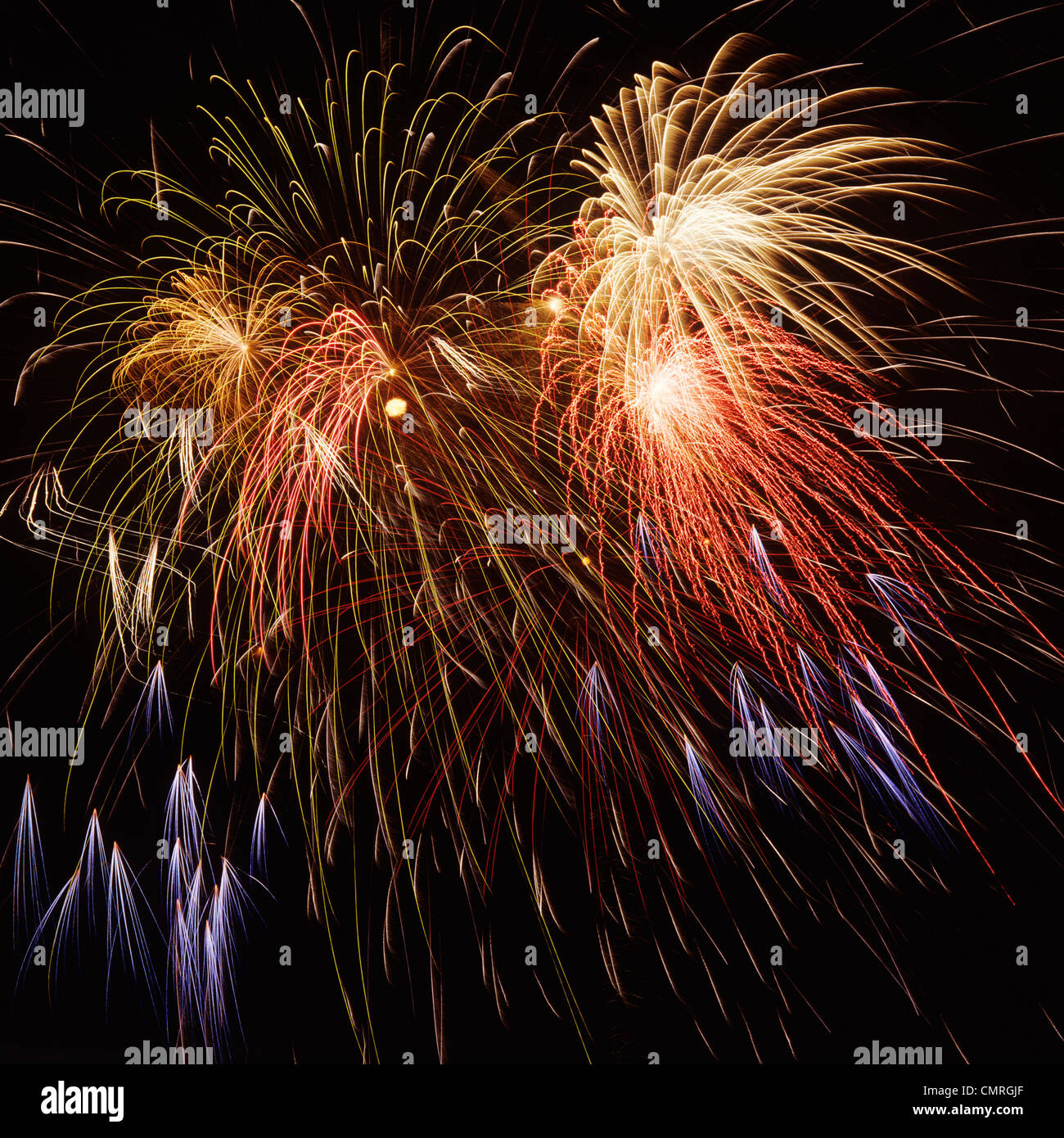 1990s FIREWORKS DISPLAY IN NIGHT SKY Stock Photo - Alamy