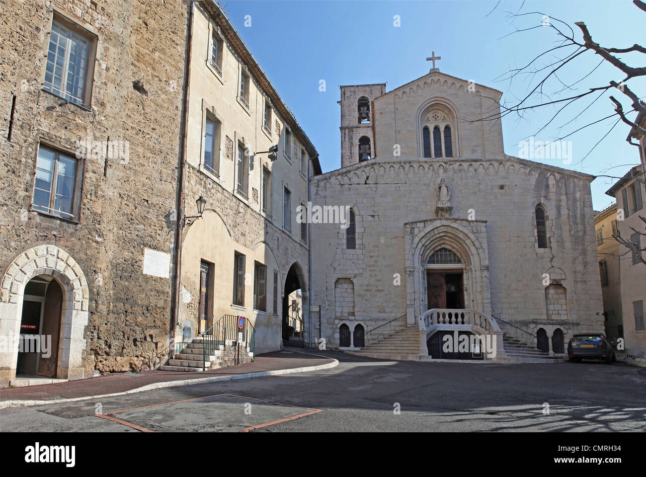 Notre Dame du Puy Cathedral in Grasse, village in the Alpes-Maritimes ...