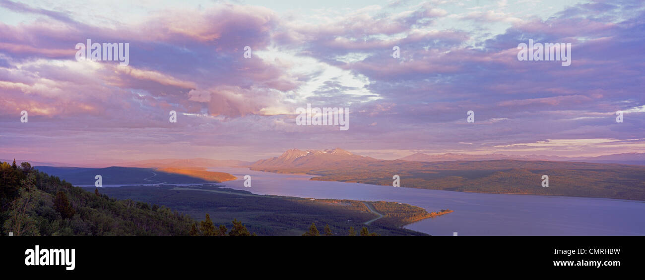 Clearing Storm over Teslin Lake, Yukon Stock Photo - Alamy