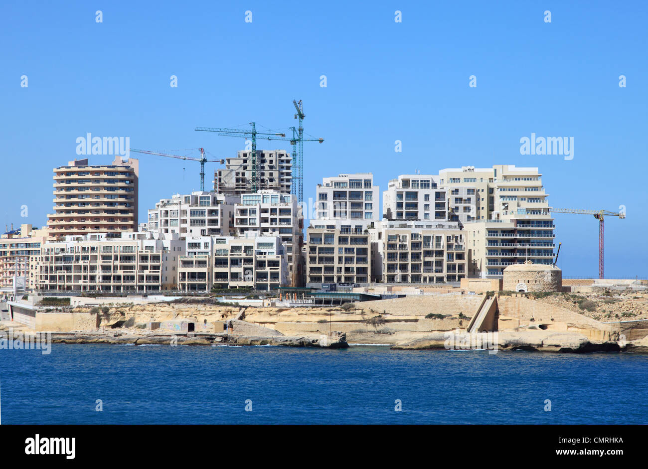 Tigne Point Malta High Resolution Stock Photography and Images - Alamy
