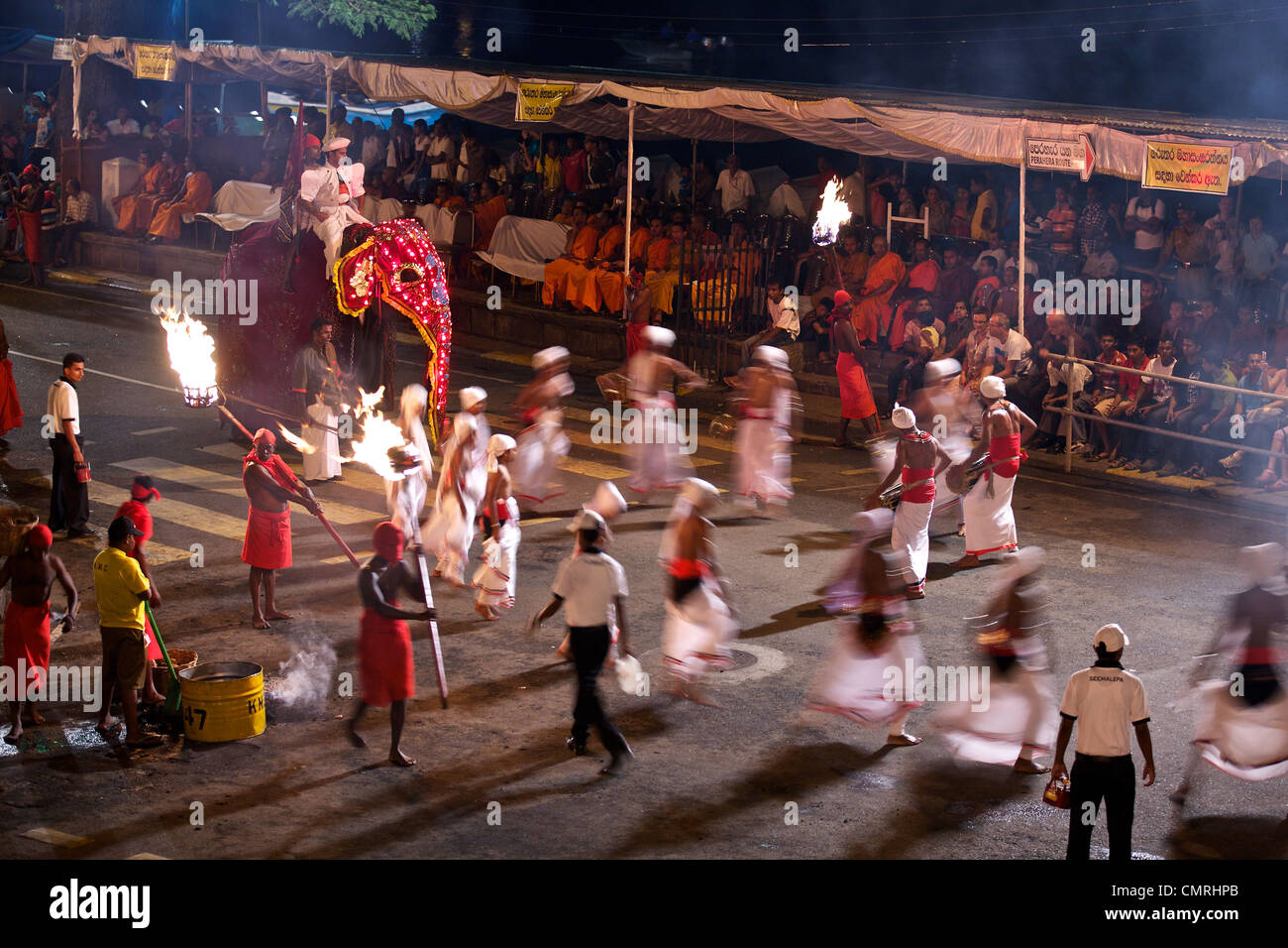 The start of the annual Esala Perahera festival and procession, Kandy ...