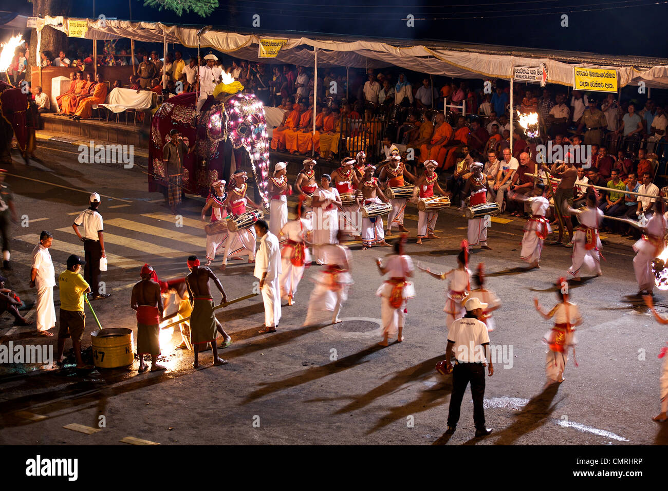 The start of the annual Esala Perahera festival and procession, Kandy ...