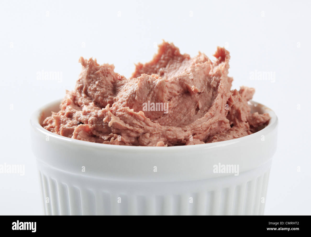 Bowl of smooth liver pate Stock Photo - Alamy