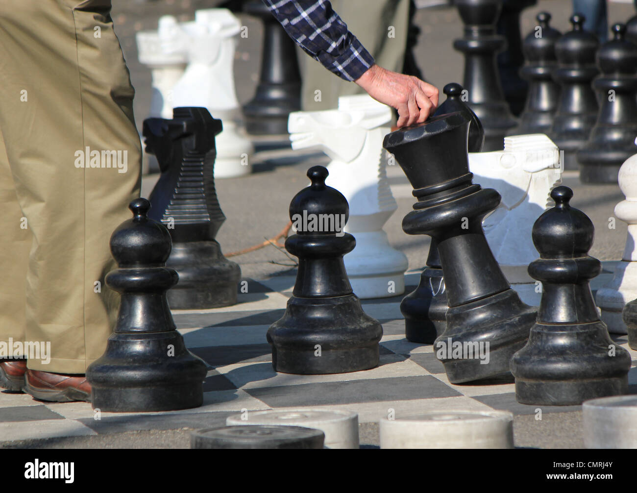 Outdoor chess set hi-res stock photography and images - Alamy