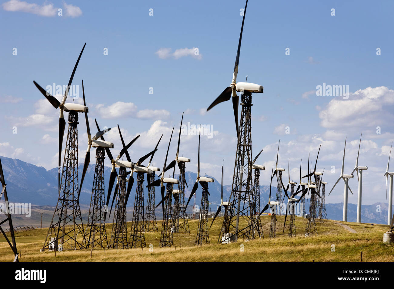 Wind turbines, Pincher Creek, Alberta, Canada Stock Photo - Alamy