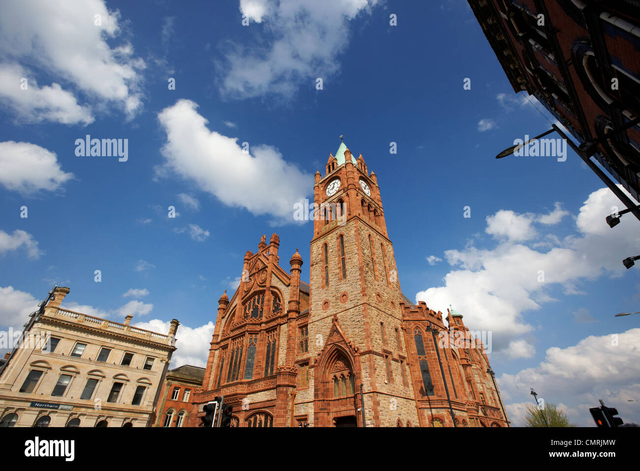 The northern bank building and the Guildhall Derry city county ...