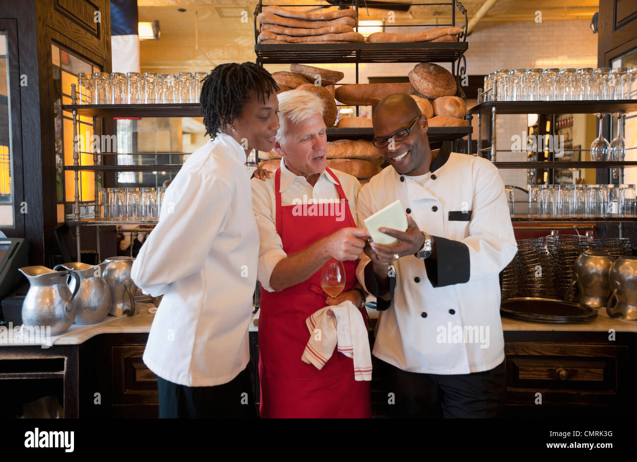 Wait staff american restaurant hi-res stock photography and images - Alamy