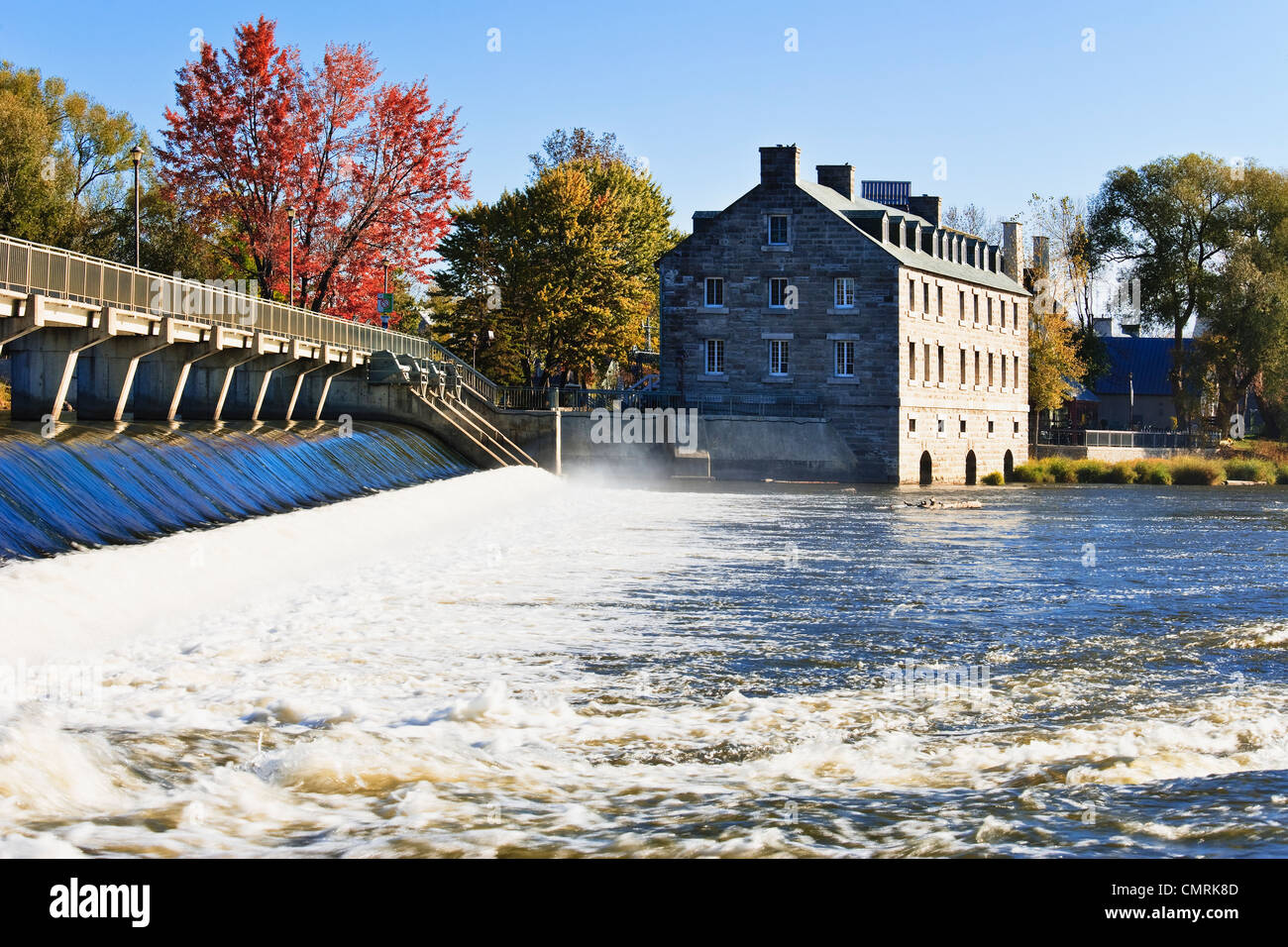 Historic site of Ile des Moulins, Terrebonne, Lanaudiere region, Quebec ...