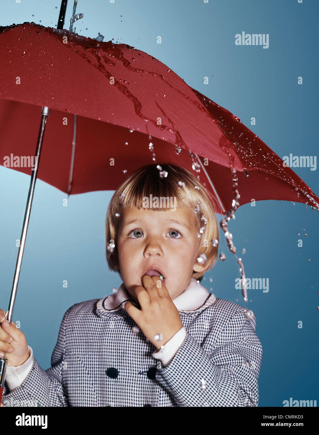 1960s girl rain hi-res stock photography and images - Alamy