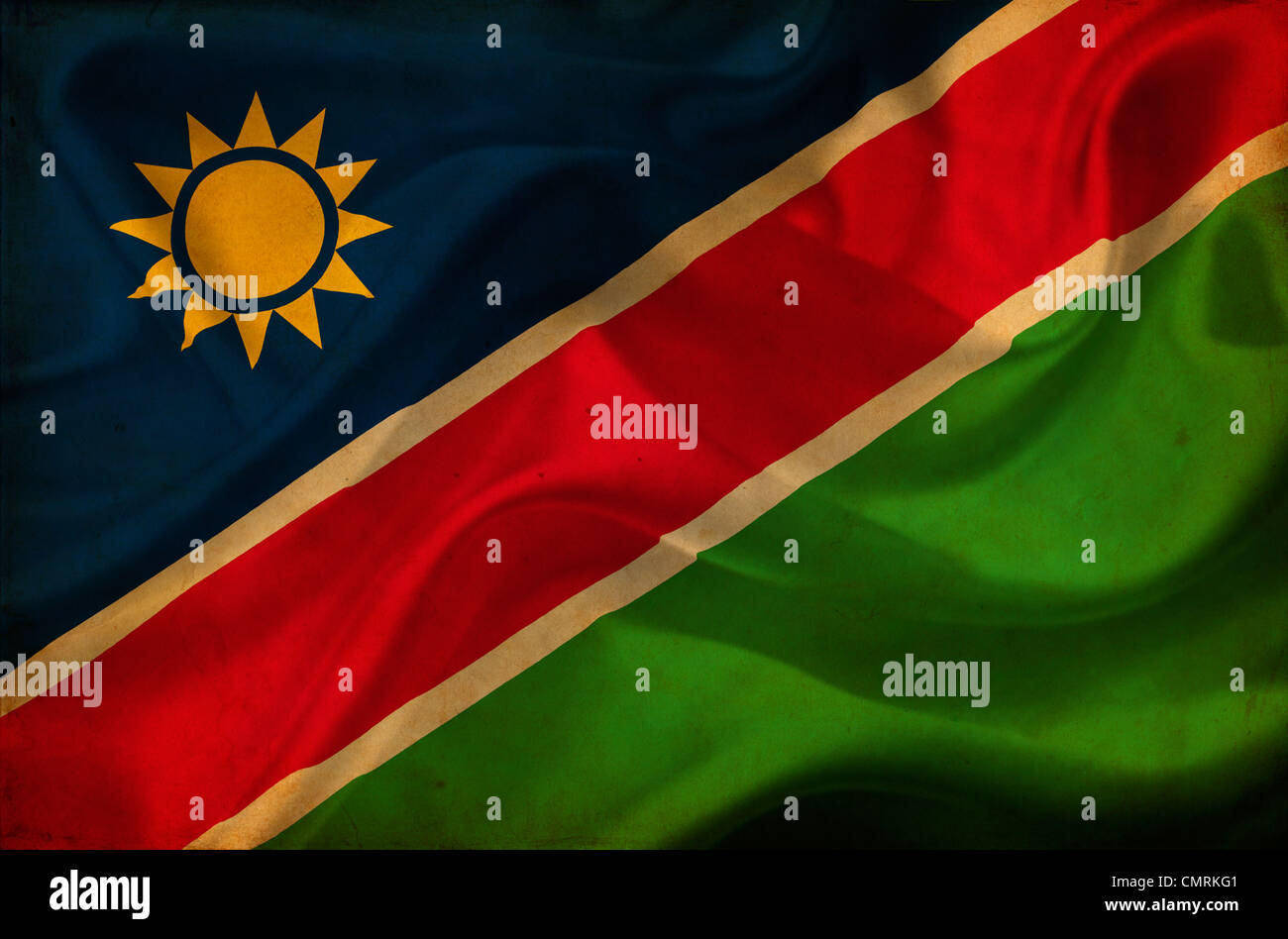 Namibia waving flag Stock Photo - Alamy