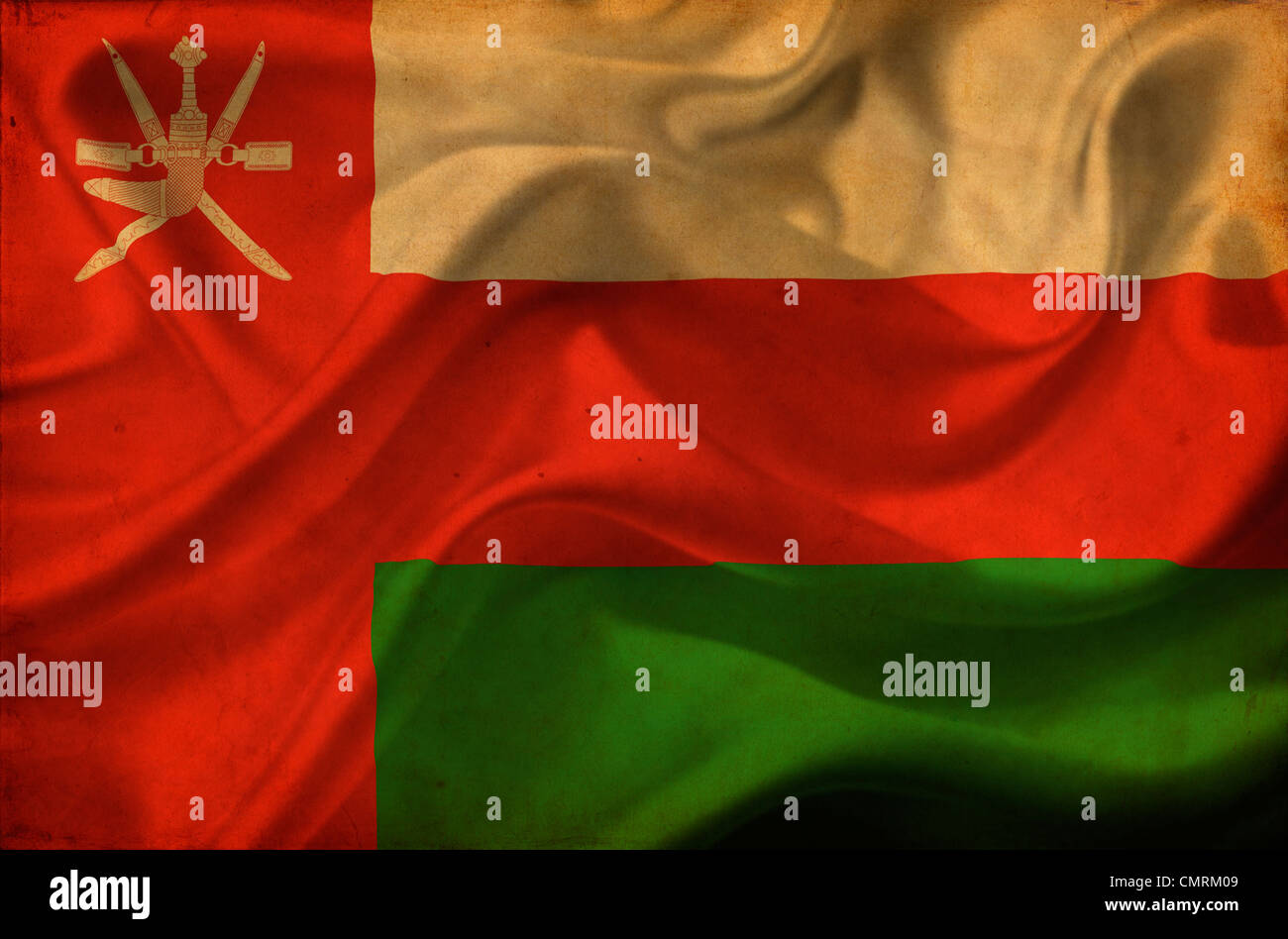Oman waving flag Stock Photo - Alamy