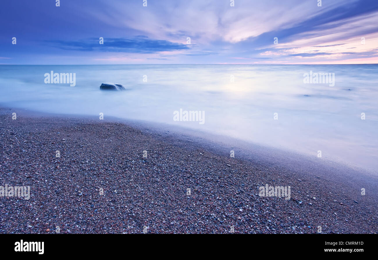 Lake Winnipeg at sunset, Lester Beach, Manitoba Stock Photo - Alamy