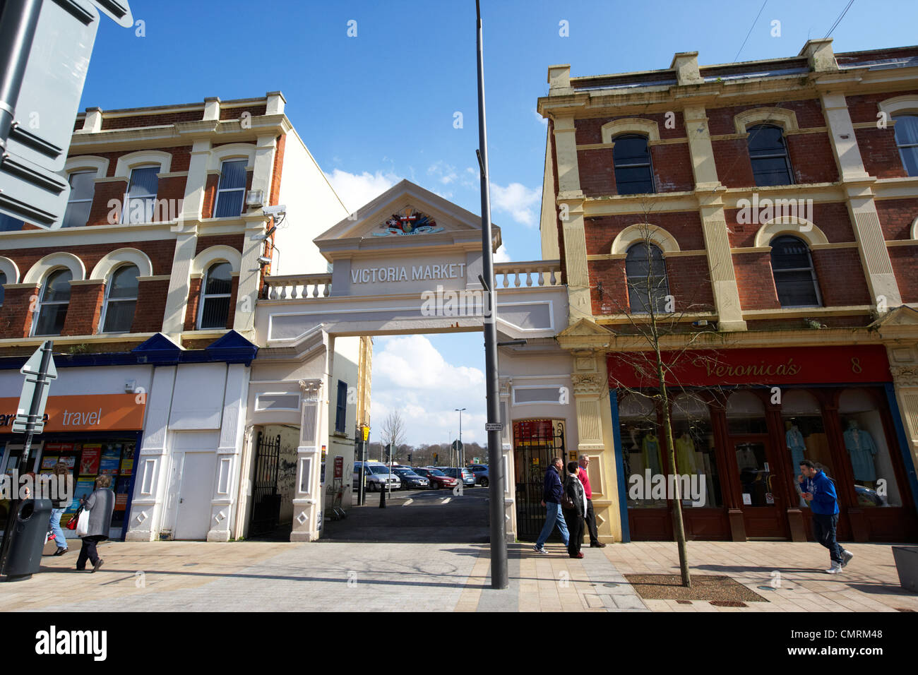 entrance to the old victoria market strand road now a car park in Derry ...
