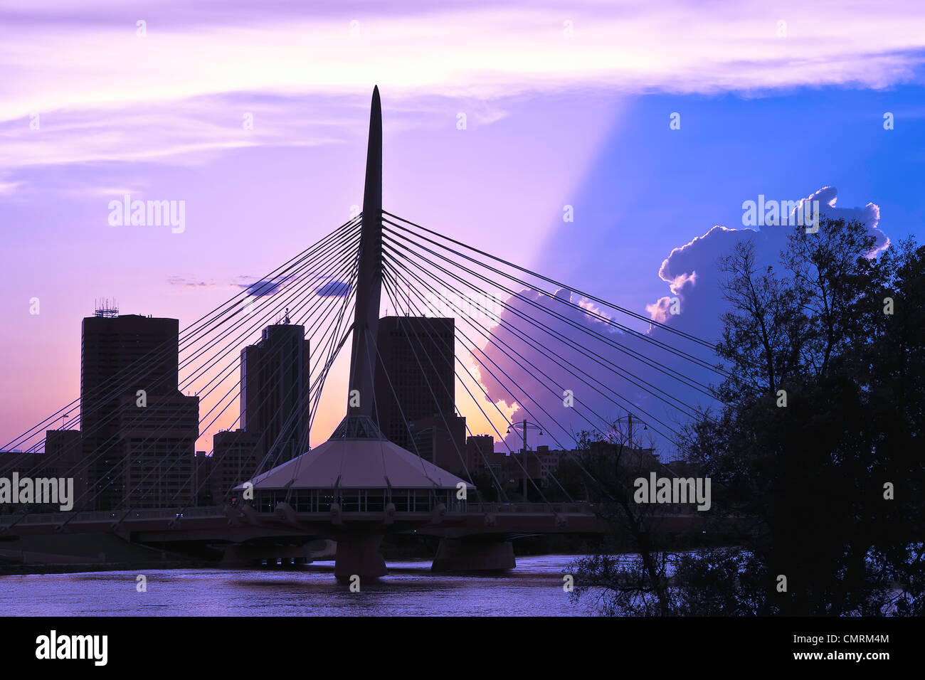Winnipeg skyline at night hi-res stock photography and images - Alamy