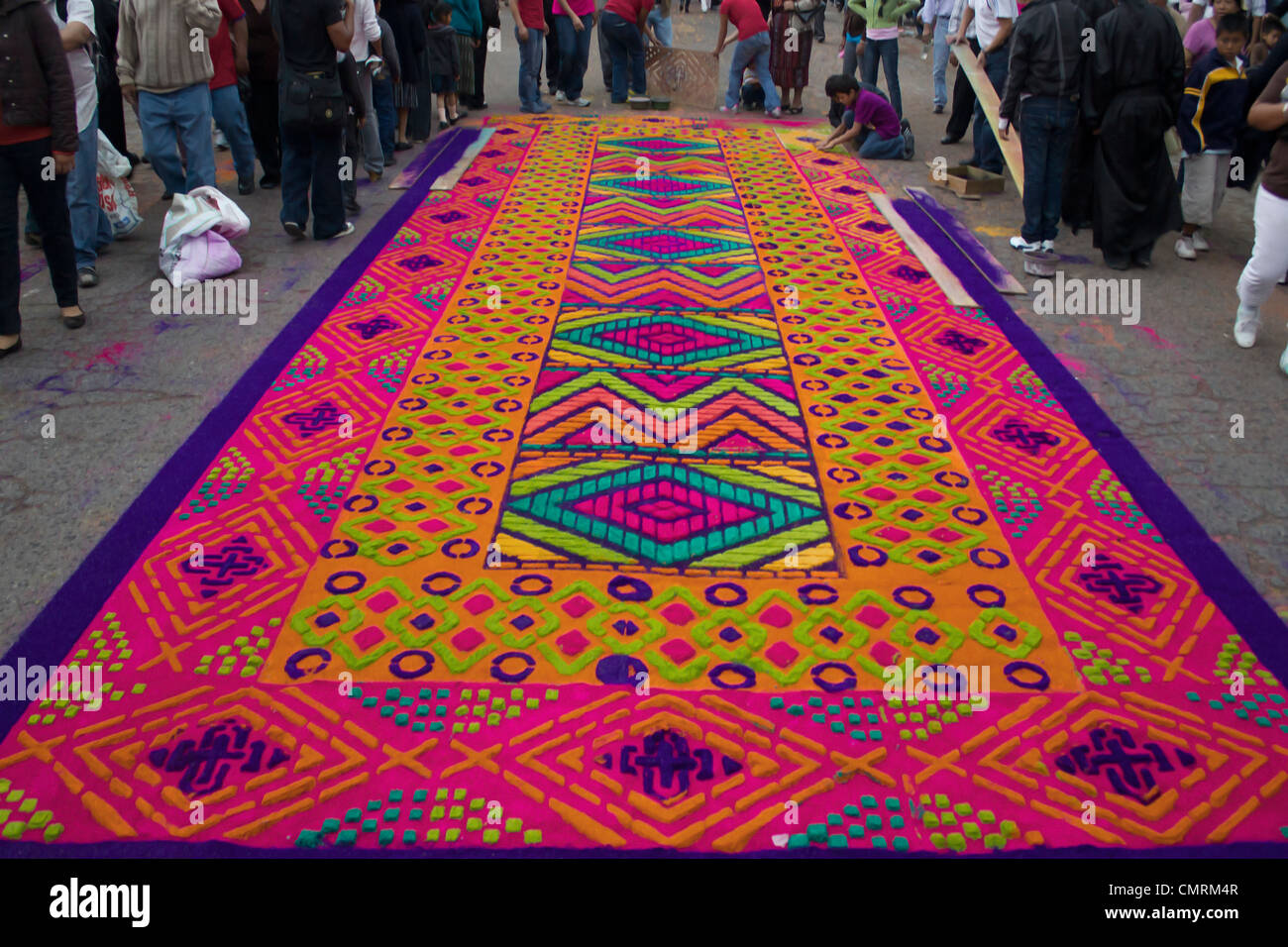 Carpet for Easter in Antigua Guatemala Stock Photo - Alamy