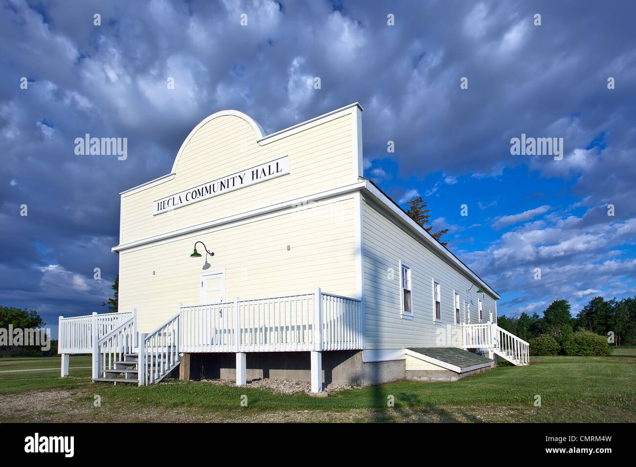 Hecla Village Community Hall, Hecla Island Provincial Park, Manitoba ...