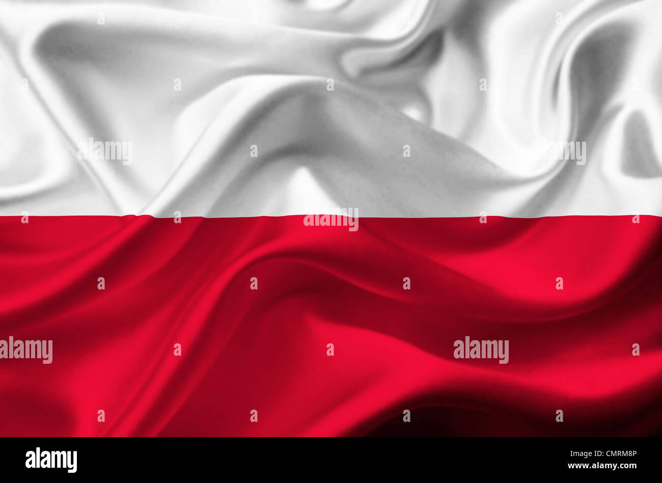 Poland waving flag Stock Photo - Alamy