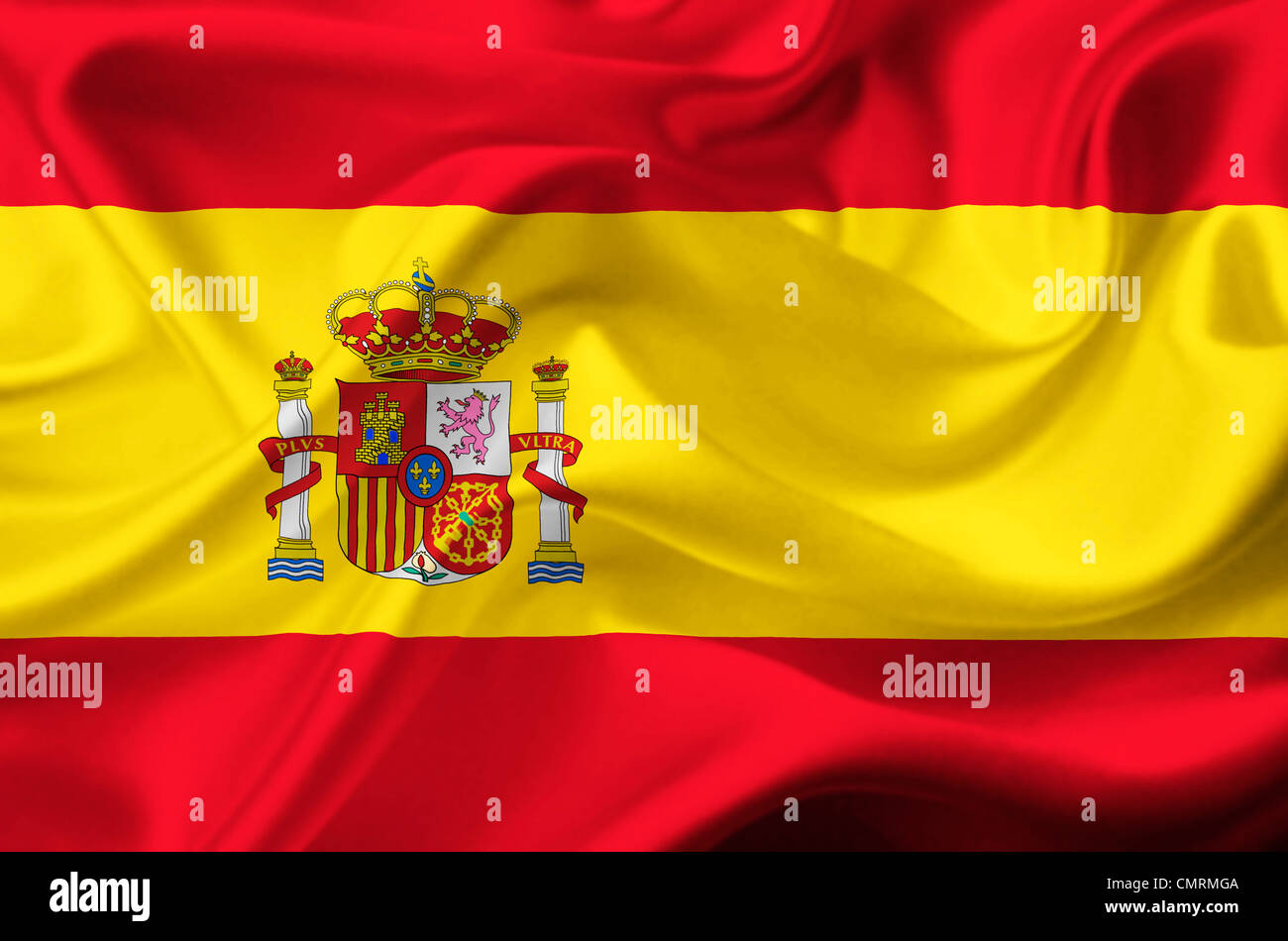 Spain waving flag Stock Photo - Alamy