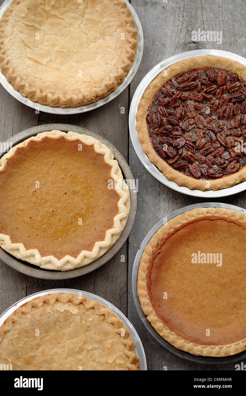 Variety of fresh, homemade pies Stock Photo - Alamy