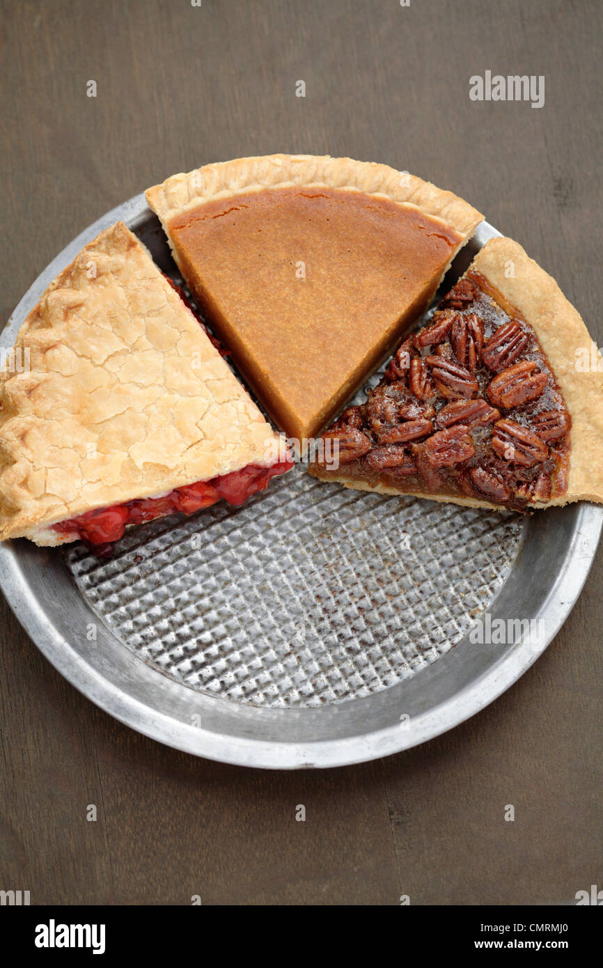 Various slices of fresh, homemade pies Stock Photo - Alamy