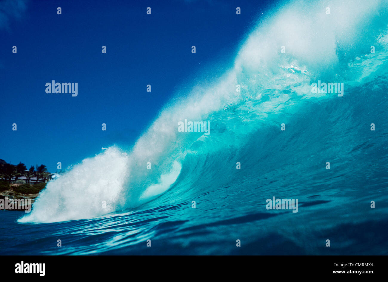 BIG WAVE BREAKING Stock Photo - Alamy