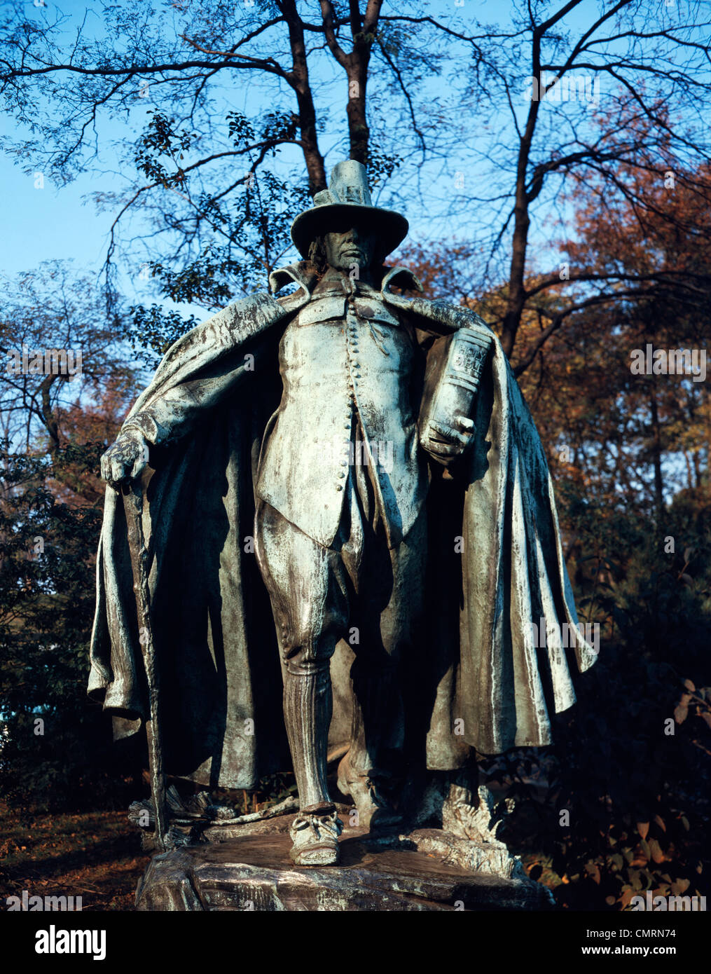 THE PILGRIM STATUE BY AUGUST ST. GAUDENS FAIRMOUNT PARK PHILADELPHIA ...