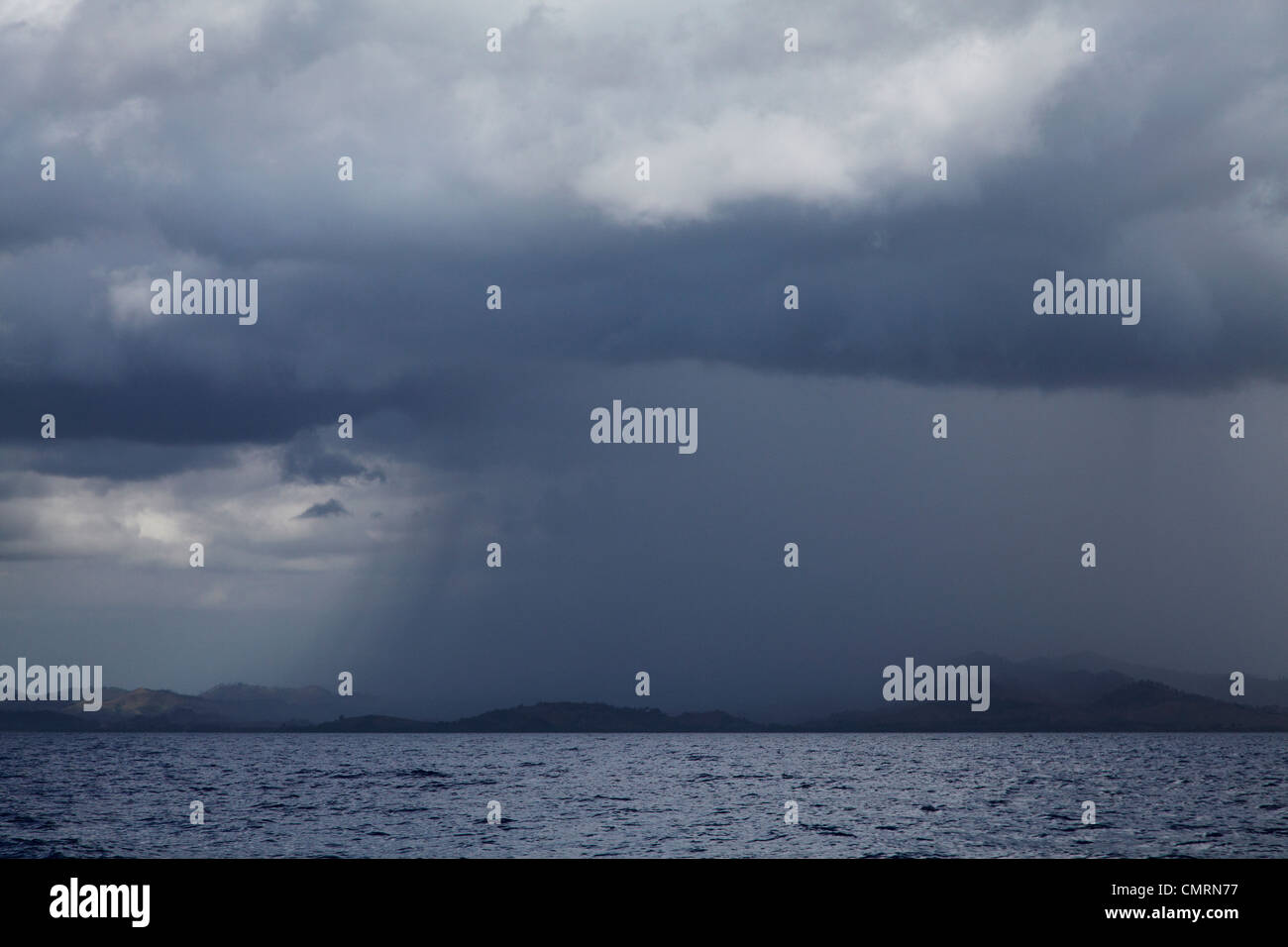 Rain storm over Nadi area, Viti Levu, Fiji, South Pacific Stock Photo ...