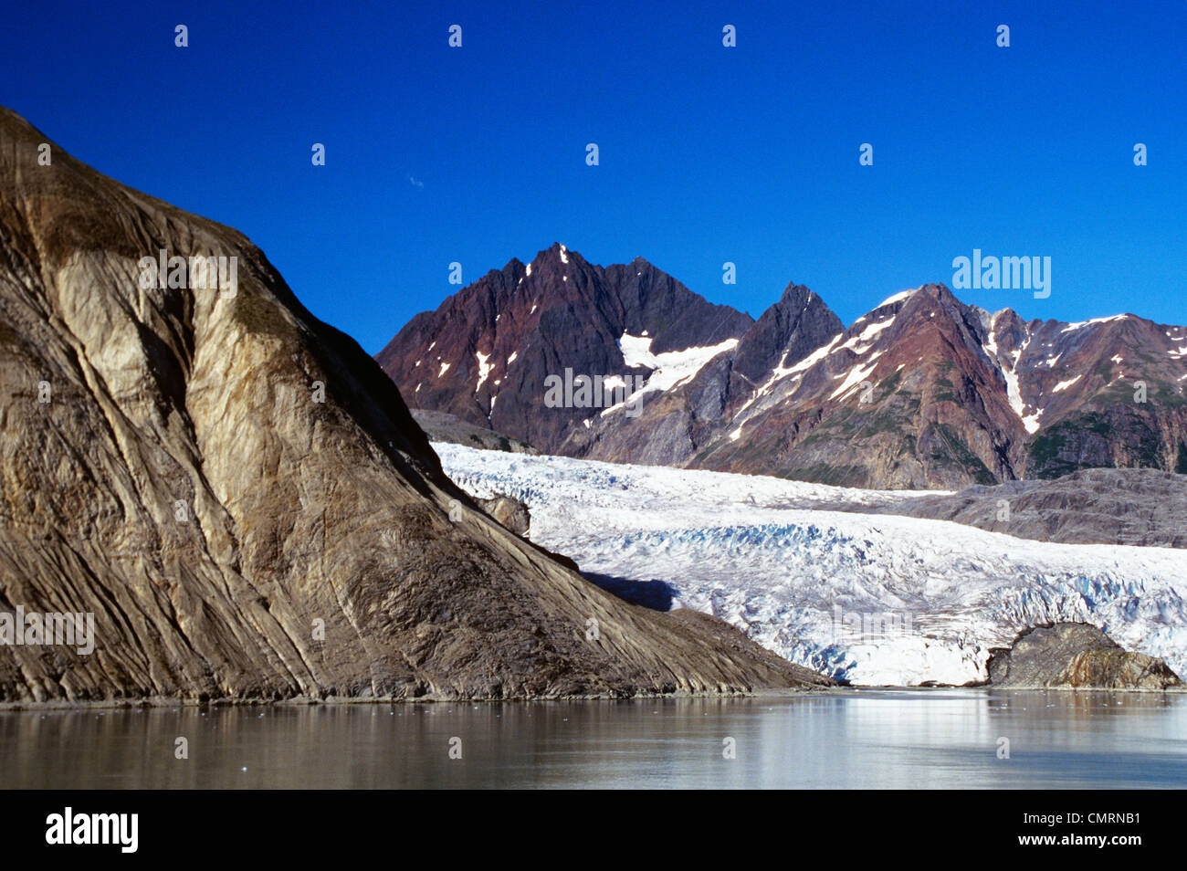 ALASKA RIGGS GLACIER IN MUIR INLET Stock Photo - Alamy