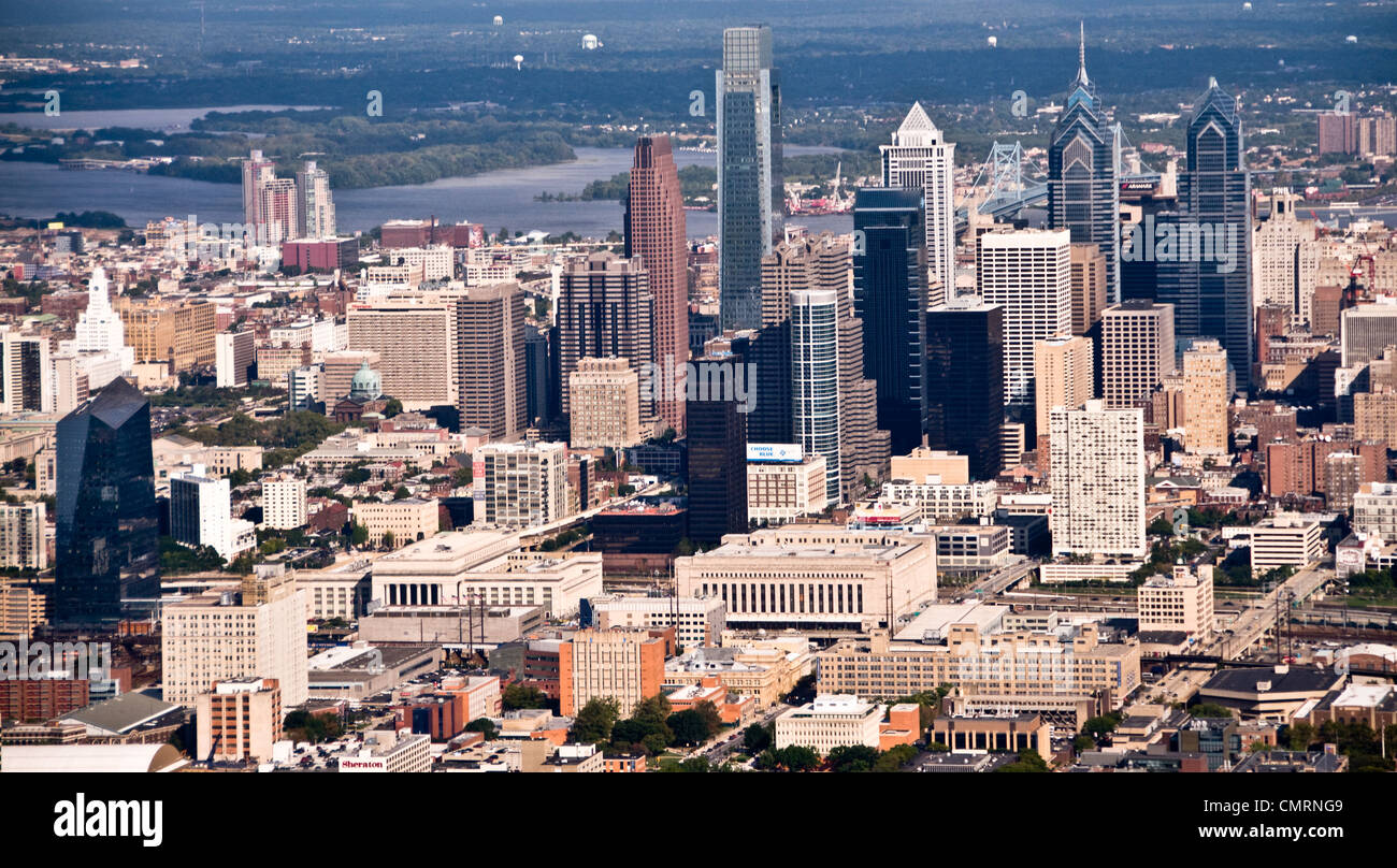 AERIAL VIEW OF PHILADELPHIA Stock Photo - Alamy