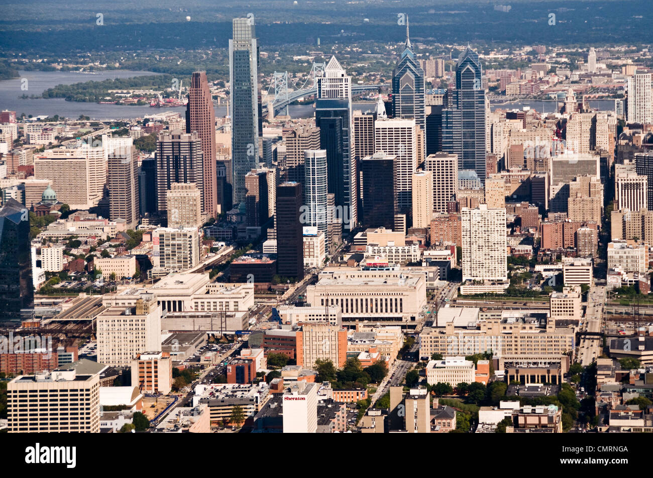AERIAL VIEW OF PHILADELPHIA Stock Photo - Alamy