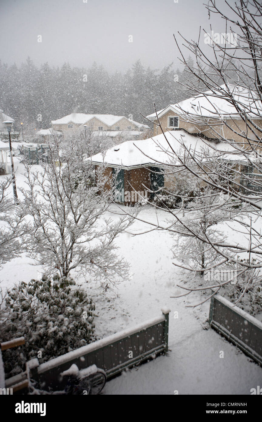 Snowfall in Victoria, University of Victoria Family Campus, Vancouver ...