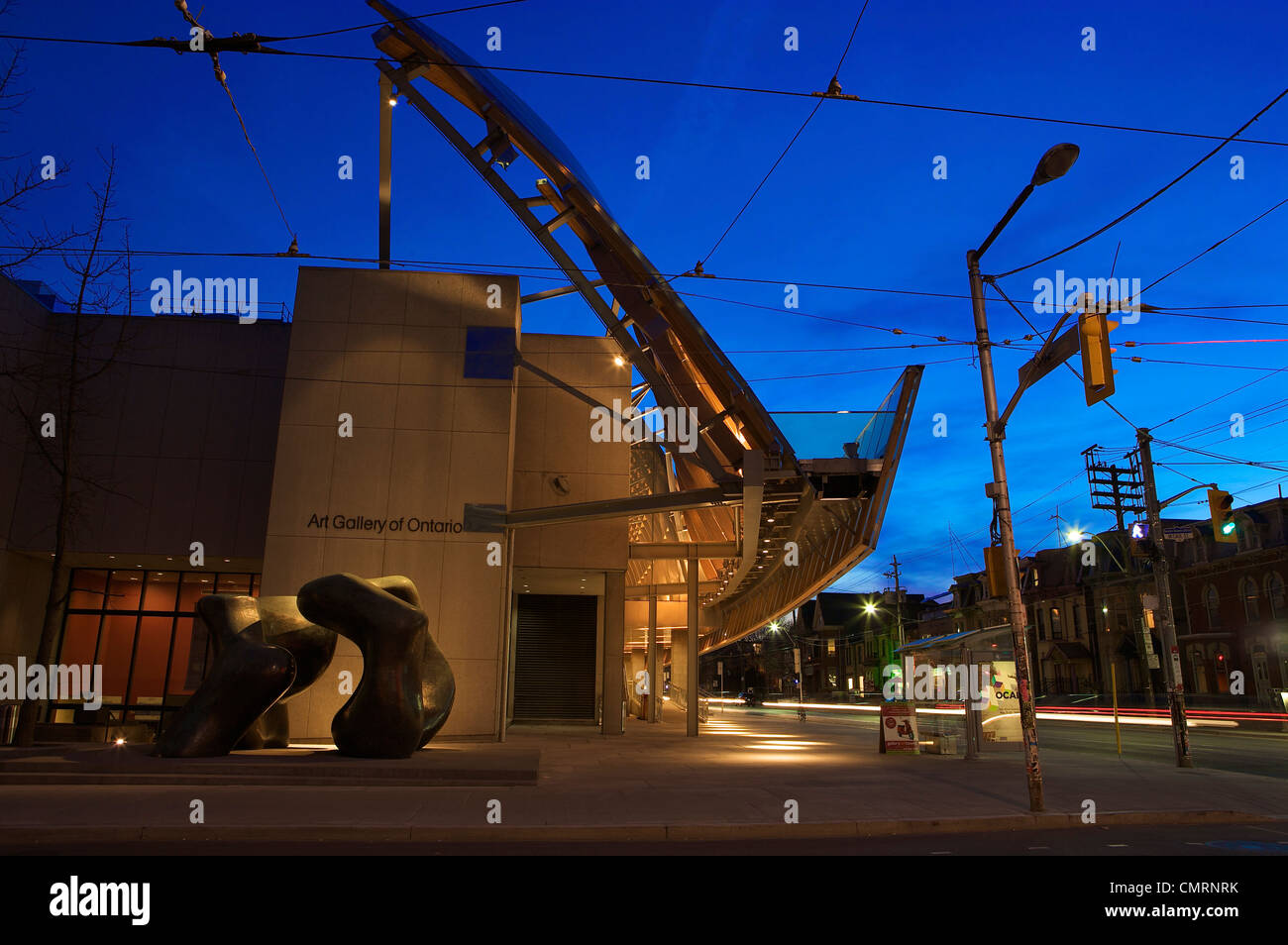 The Art Gallery of Ontario and Henry Moore sculpture, Toronto, Ontario ...
