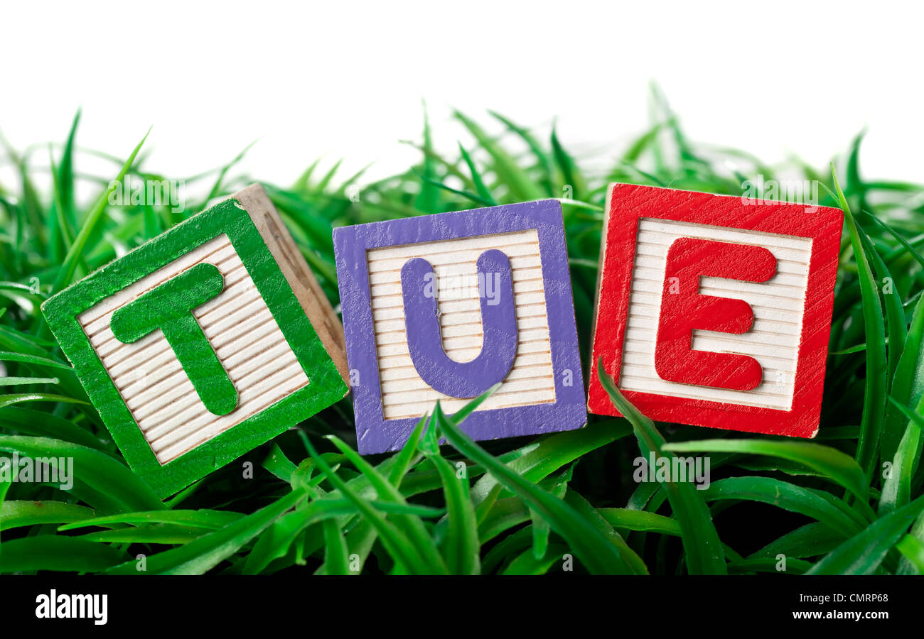 Tue alphabet hi-res stock photography and images - Alamy