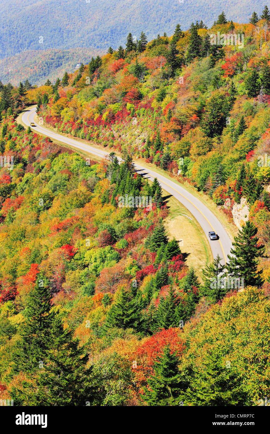 Vertical curving road view hi-res stock photography and images - Alamy