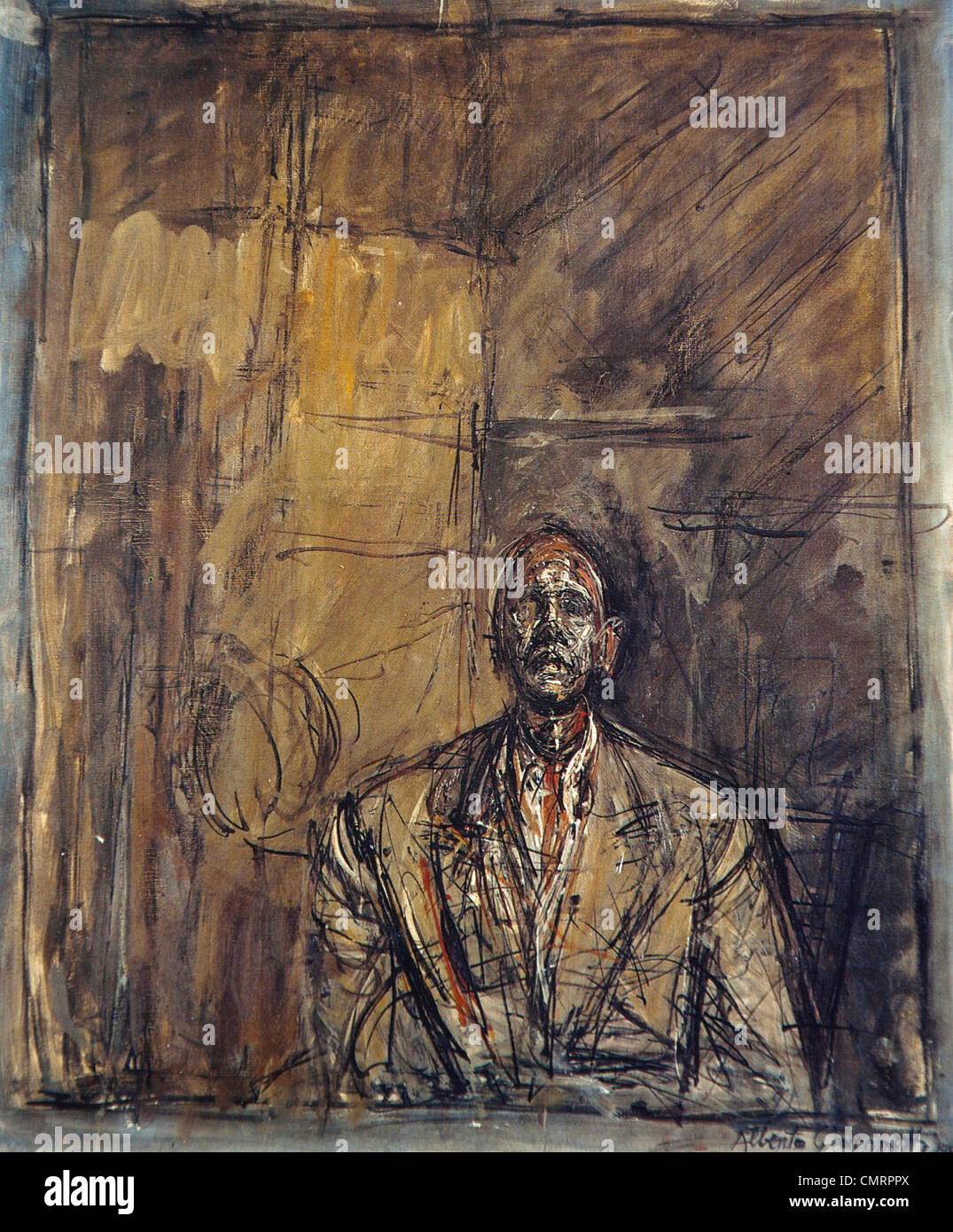 Alberto Giacometti, Jean Genet, 1954 – 1955 Stock Photo - Alamy
