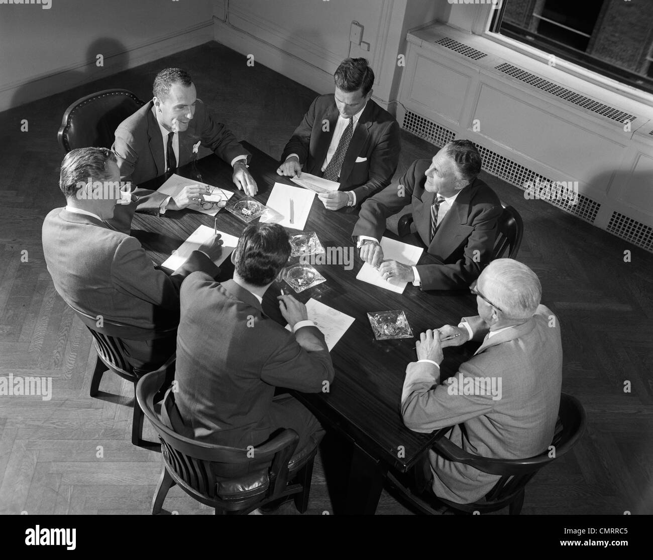 Executives work Black and White Stock Photos & Images - Alamy