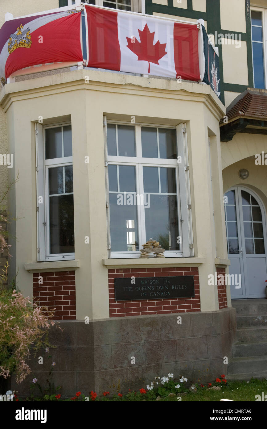 First house liberated by the Queens Own Rifles of the Canadian army in ...