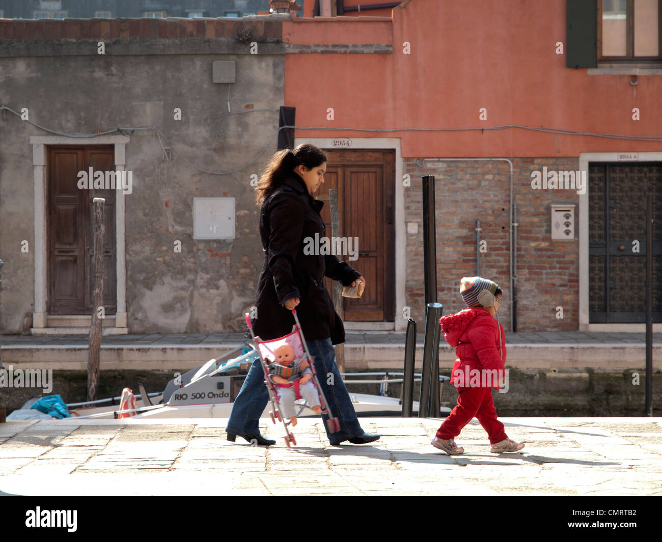 Taking a stroll in Venice Stock Photo - Alamy