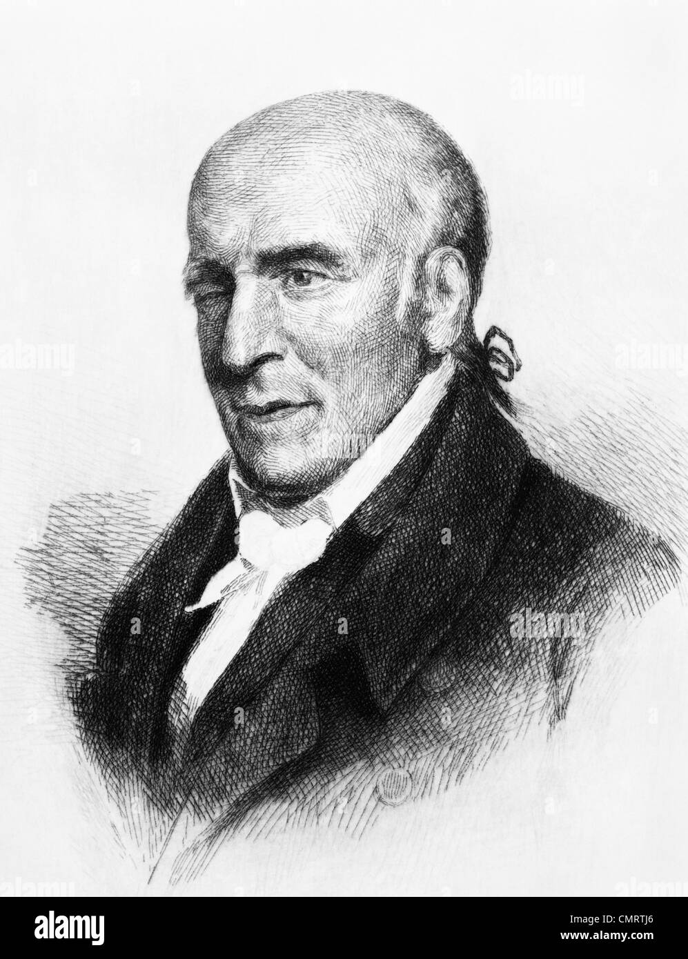 Vintage portrait print of banker and philanthropist Stephen Girard ...