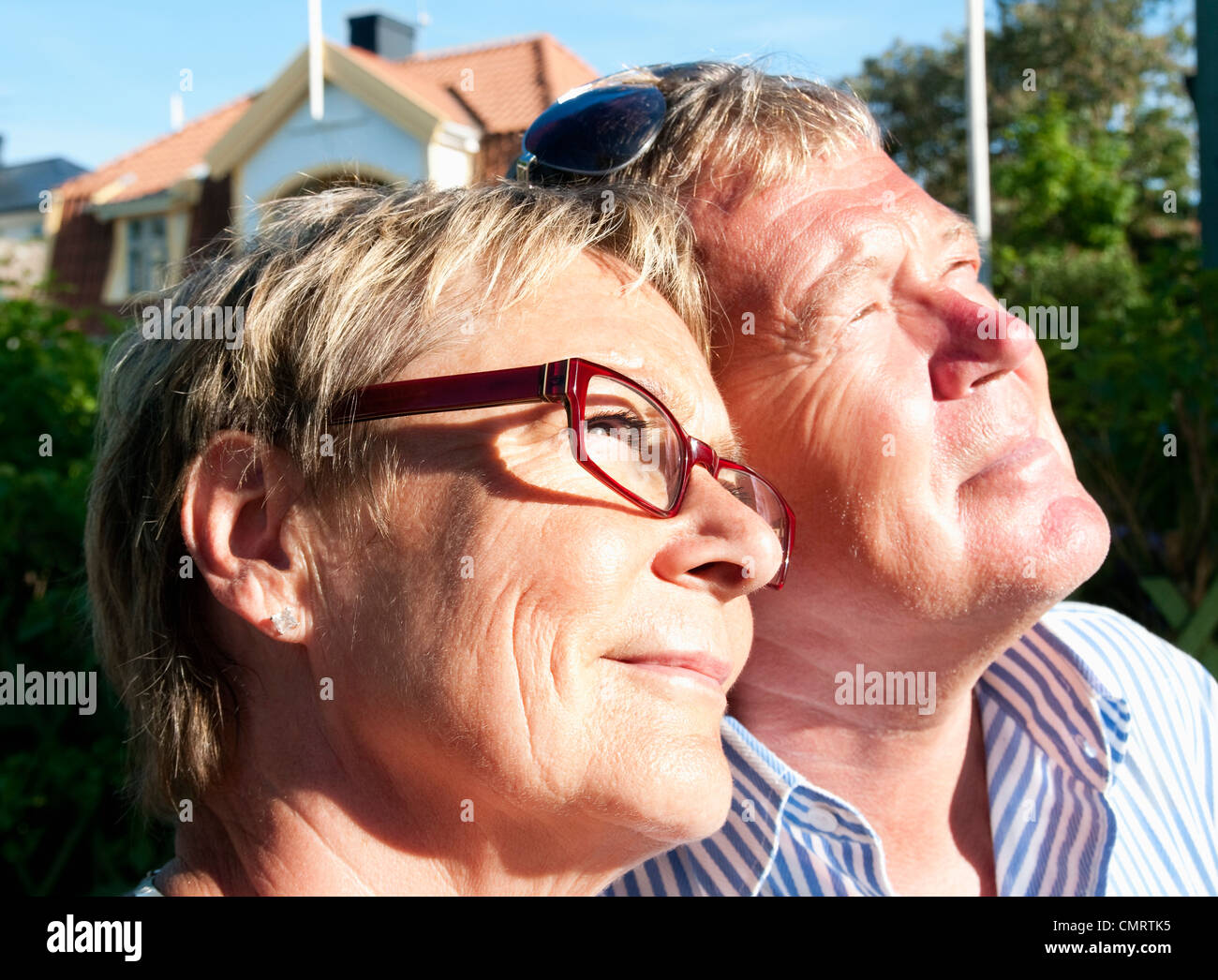 Closeup on two men hi-res stock photography and images - Alamy