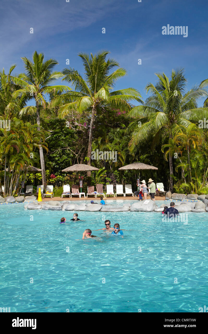 Swimming pool, Outrigger on the Lagoon Resort, Coral Coast, Viti Levu ...