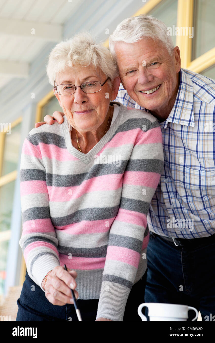 Elderly couple together Stock Photo - Alamy