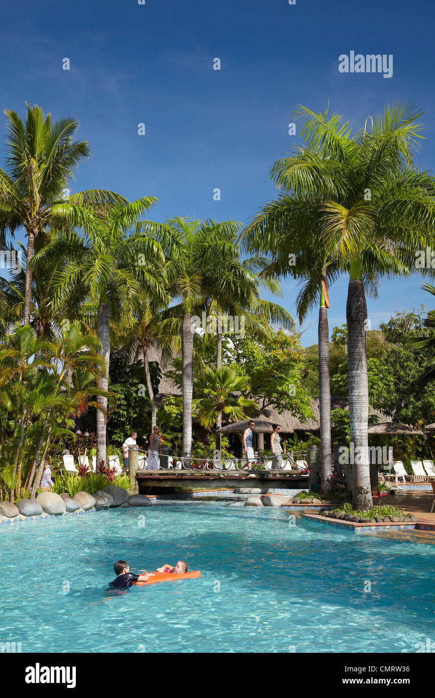 Swimming pool, Outrigger on the Lagoon Resort, Coral Coast, Viti Levu ...