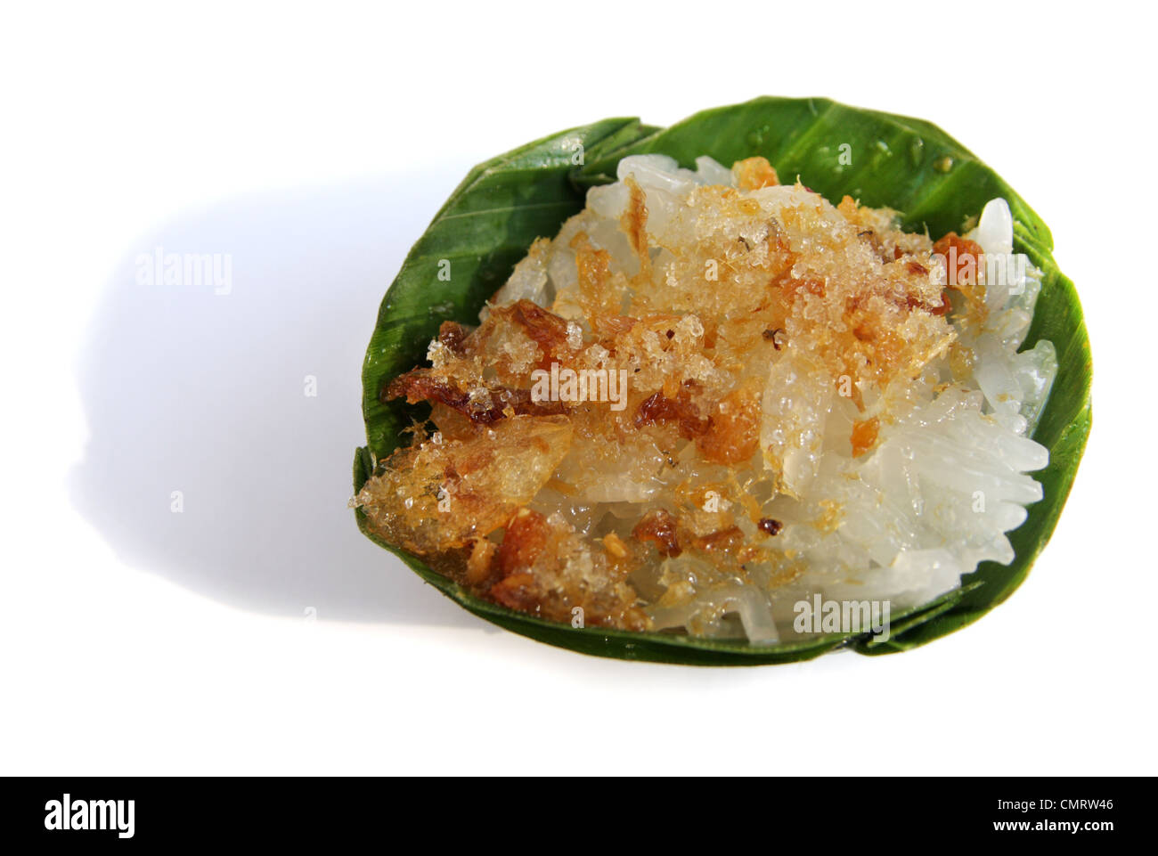 Thai dessert , Fish and suger on sticky rice Stock Photo - Alamy